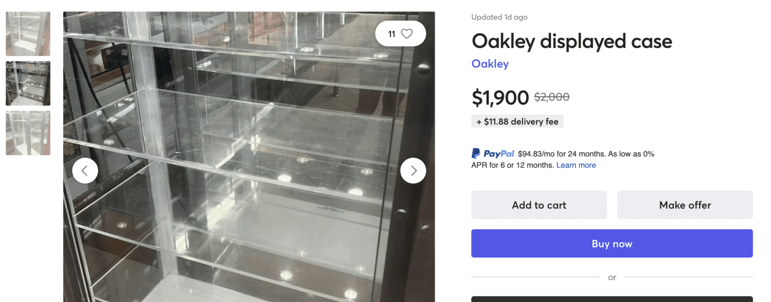 5 Places to Find Oakley Display Cases [And Buy Them]